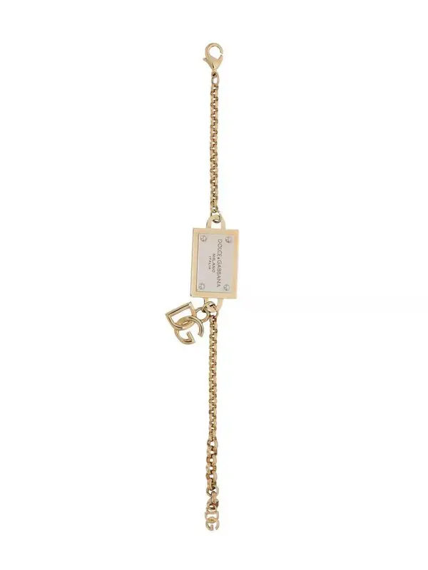 Dolce & Gabbana Logo-lettering Chain-link Bracelet