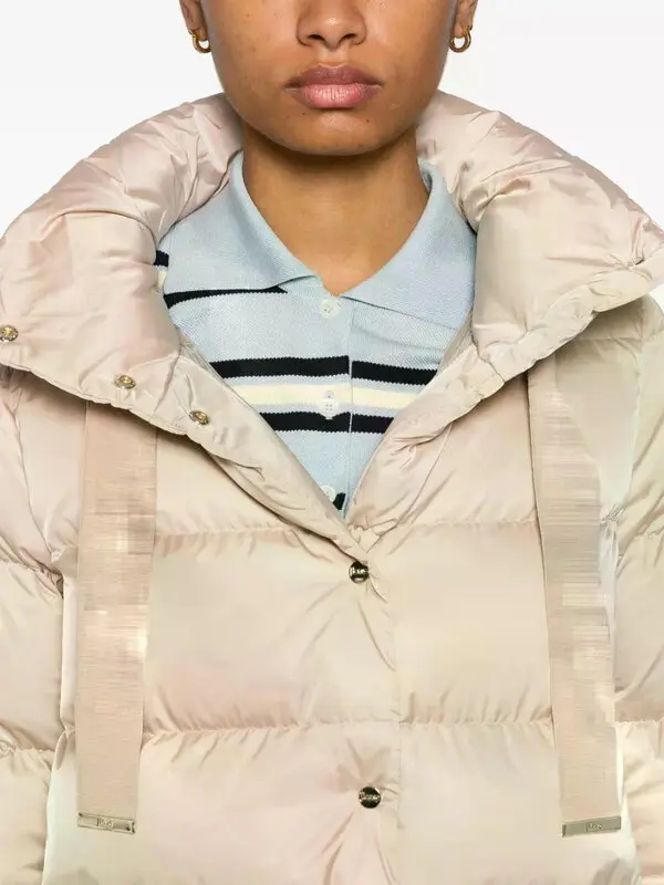 Herno Logo-plaque Puffer Jacket - Neutrals