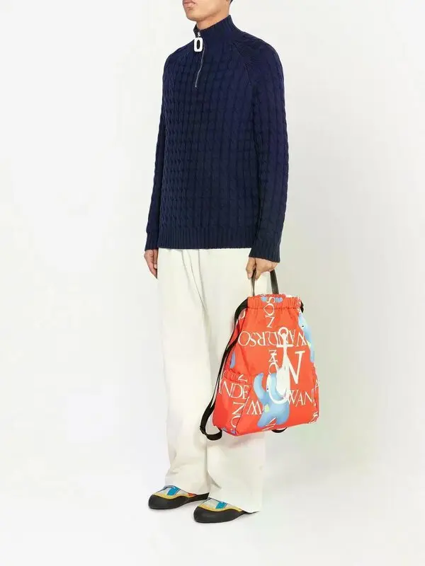 JW Anderson Henley Cable-knit Jumper
