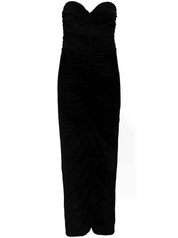 Costarellos Aveline Strapless Midi Dress