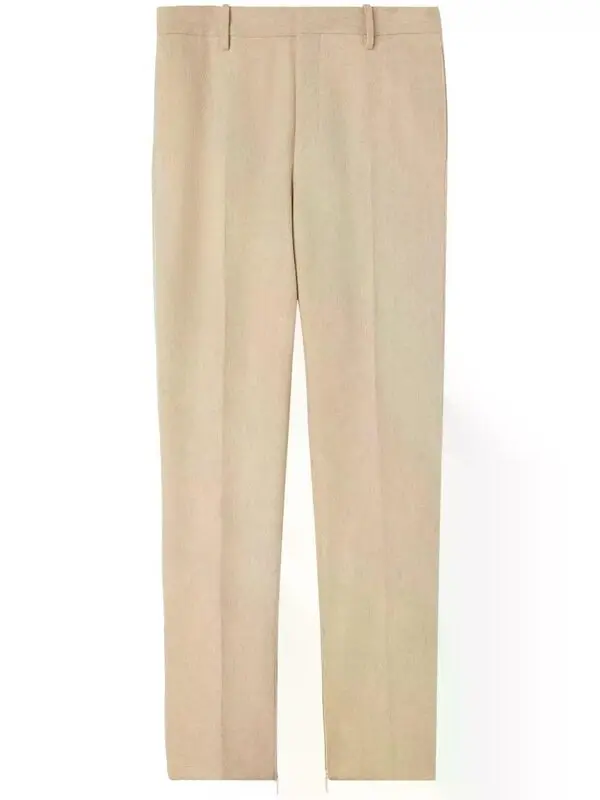 Off-White Slim-cut Trousers With Logo Tag