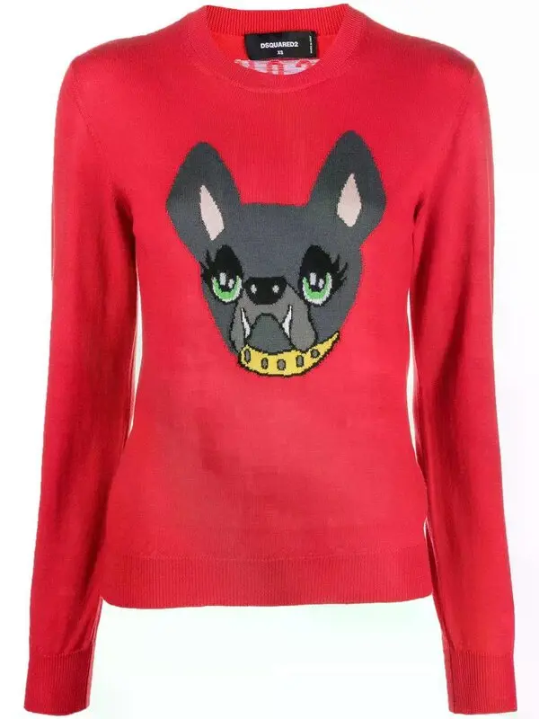 Dsquared2 Icon Dog Knitted Jumper