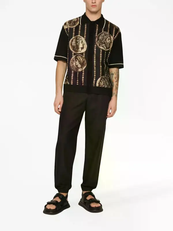 Dolce & Gabbana Logo-patch Drawstring Trousers