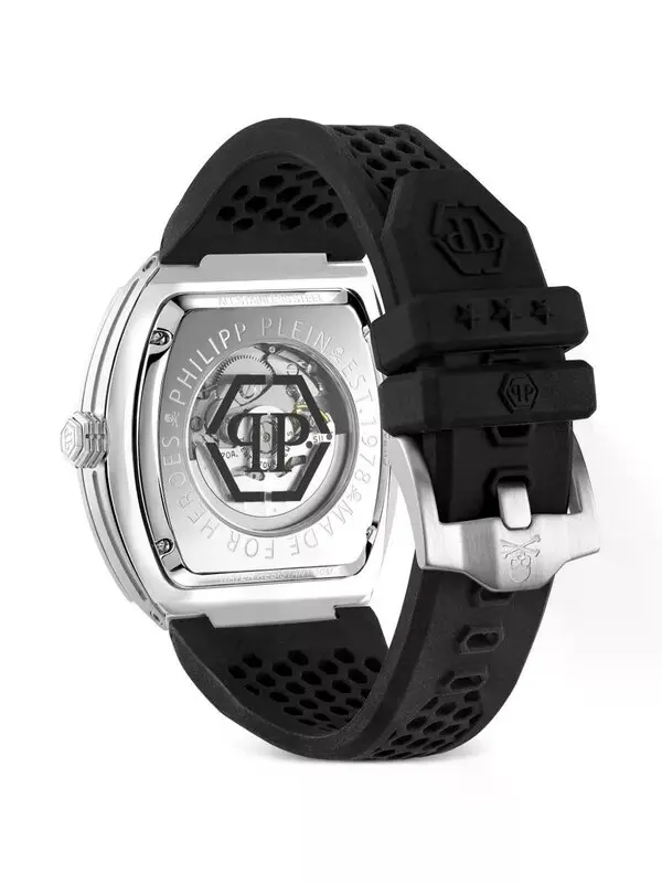 Philipp Plein Skeleton Watch With Gemstone Embellishments