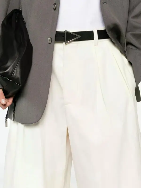 Wardrobe.NYC Low-waist Virgin Wool Canvas Shorts