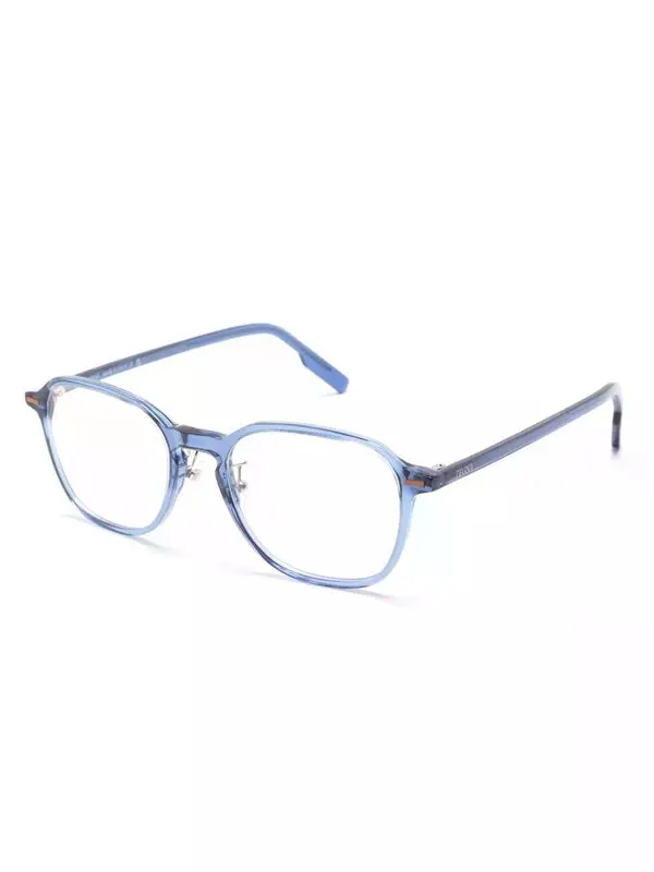 Zegna Transparent Square-frame Glasses