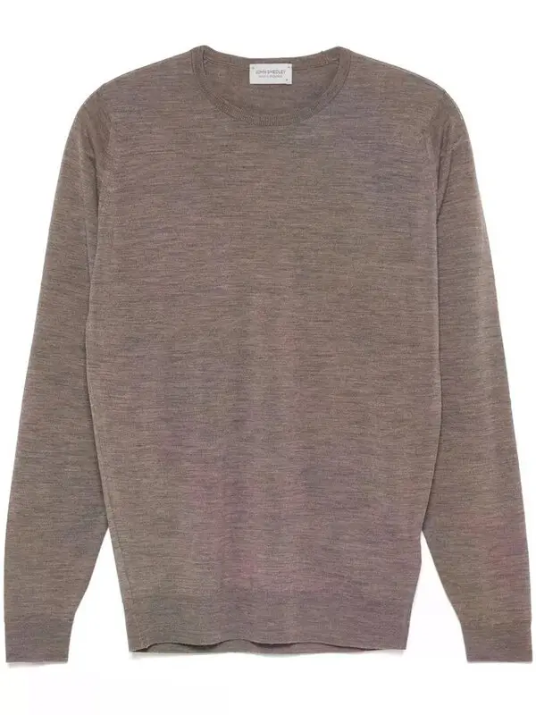 John Smedley Lundy Sweater In Merino Wool - Brown