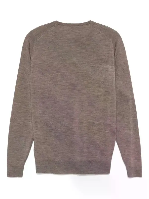 John Smedley Lundy Sweater In Merino Wool - Brown