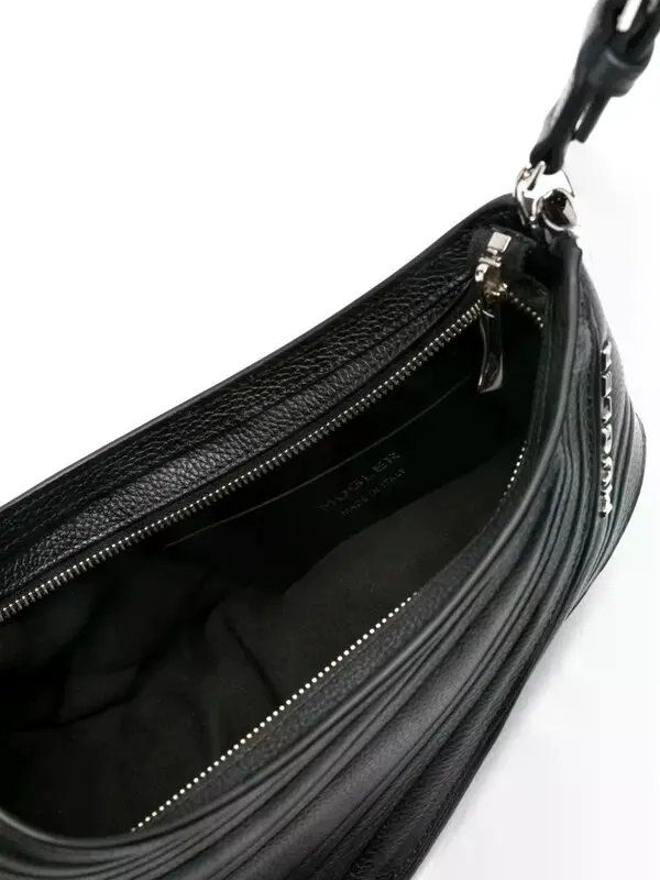 MUGLER Debossed Shoulder Bag