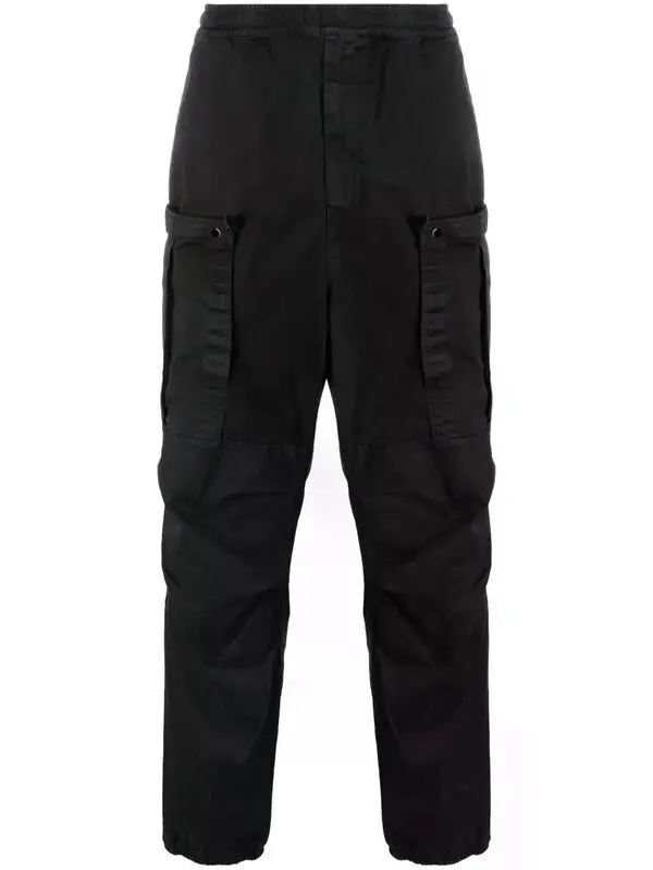 Stone Island Compass-patch Cotton Cargo Trousers
