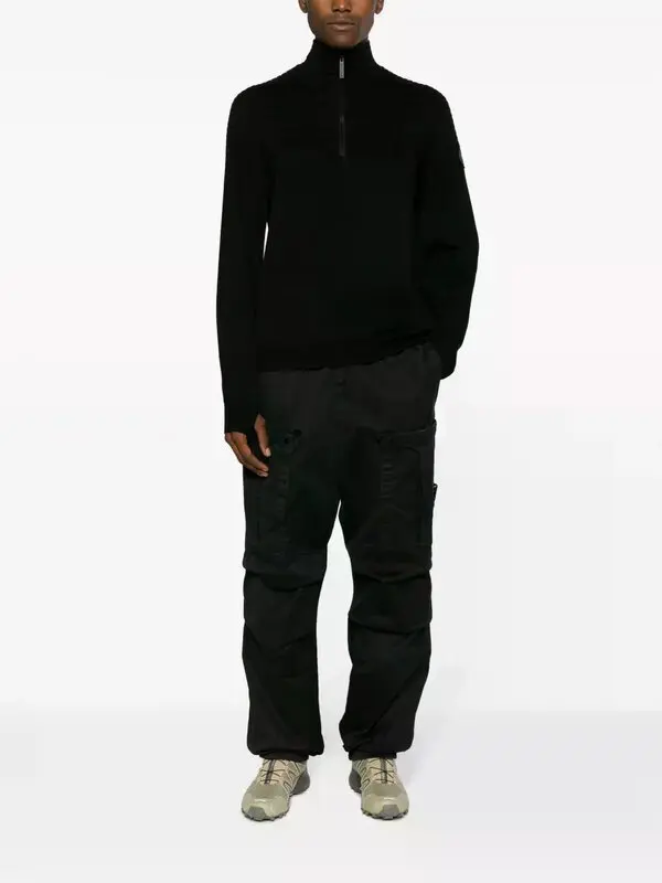 Stone Island Compass-patch Cotton Cargo Trousers