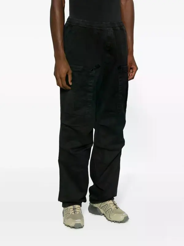 Stone Island Compass-patch Cotton Cargo Trousers