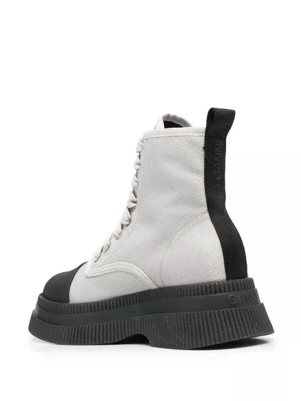 GANNI Lace-up Ankle Boots