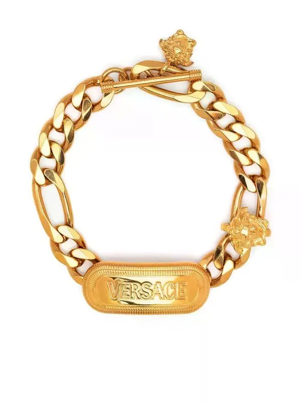 Versace Medusa Plaque Bracelet - Gold