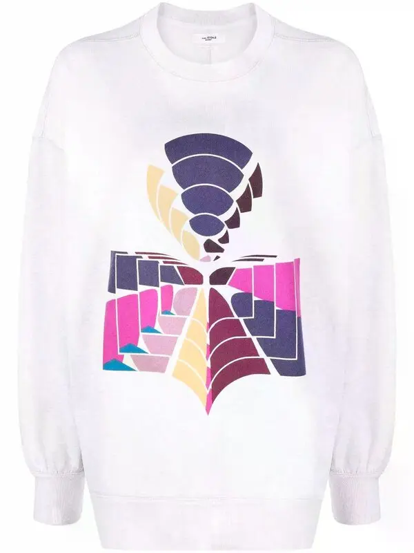 MARANT ETOILE Mindy Logo-print Sweatshirt - Neutrals