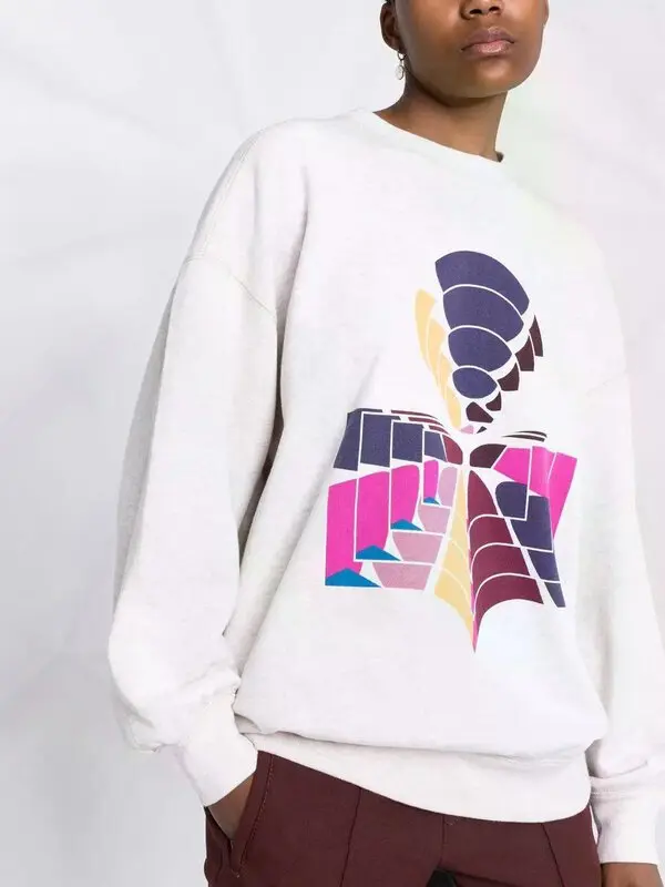 MARANT ETOILE Mindy Logo Print Sweatshirt