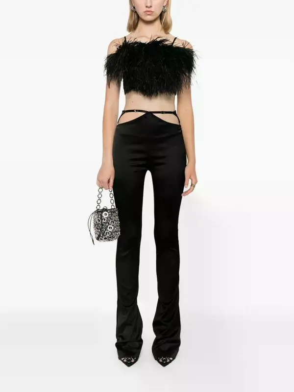 Attico Cut-out Flared Trousers