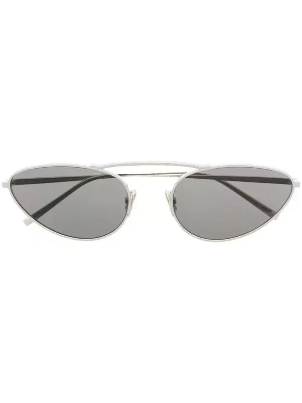 Saint Laurent Cat-eye Tinted Sunglasses - Silver