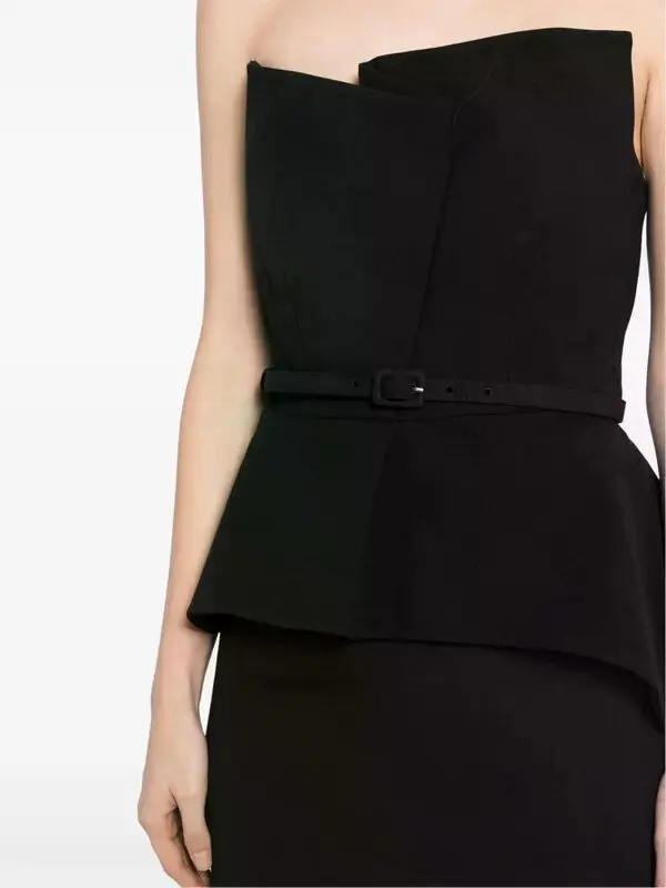 Roland Mouret Draped Crepe Gown