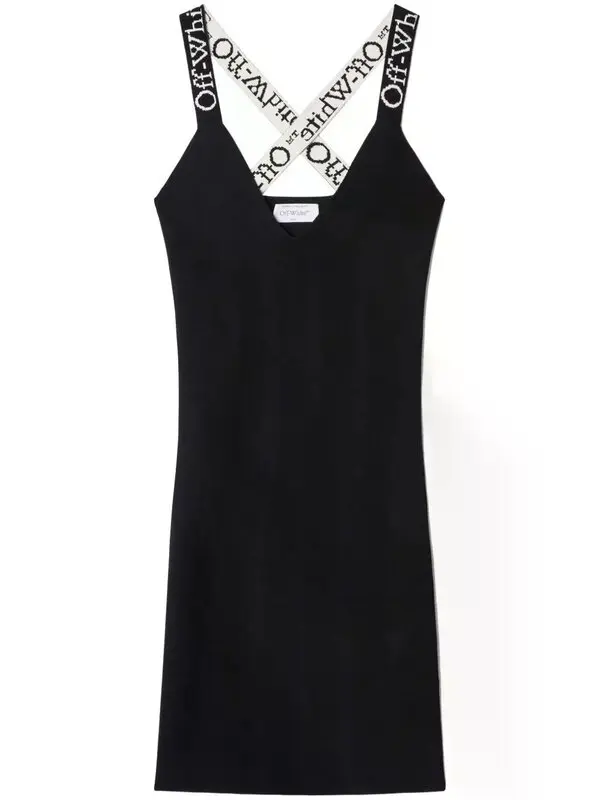 Off-White Logo-jacquard Mini Dress