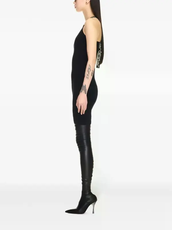 Off-White Logo-jacquard Mini Dress