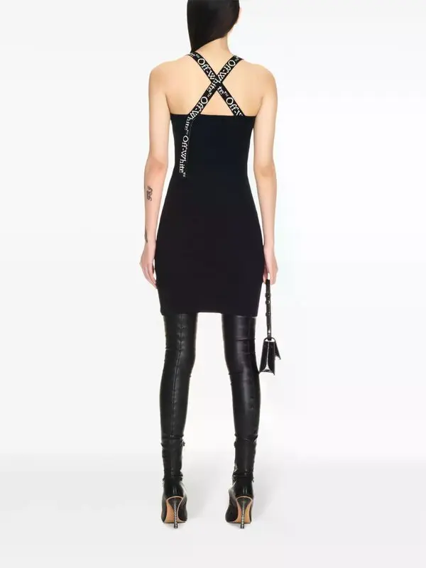 Off-White Logo-jacquard Mini Dress