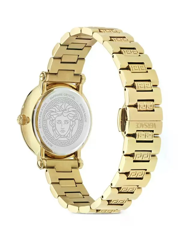 Versace Greca Sphere 35mm Timepiece - Black