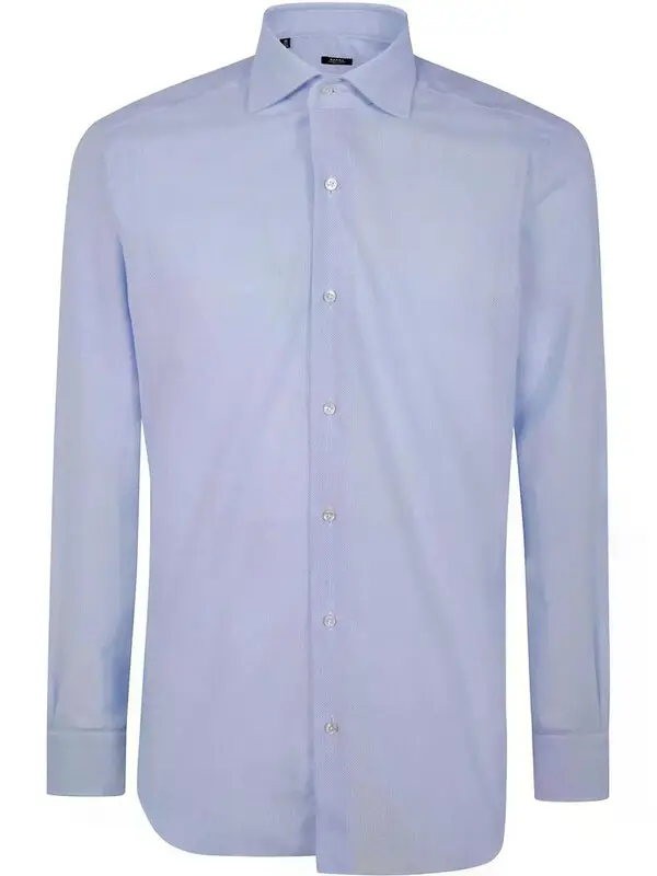 BARBA NAPOLI Cotton Shirt - Blue