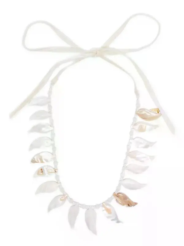 FORTE_FORTE Leaf-pendant Necklace - Neutrals