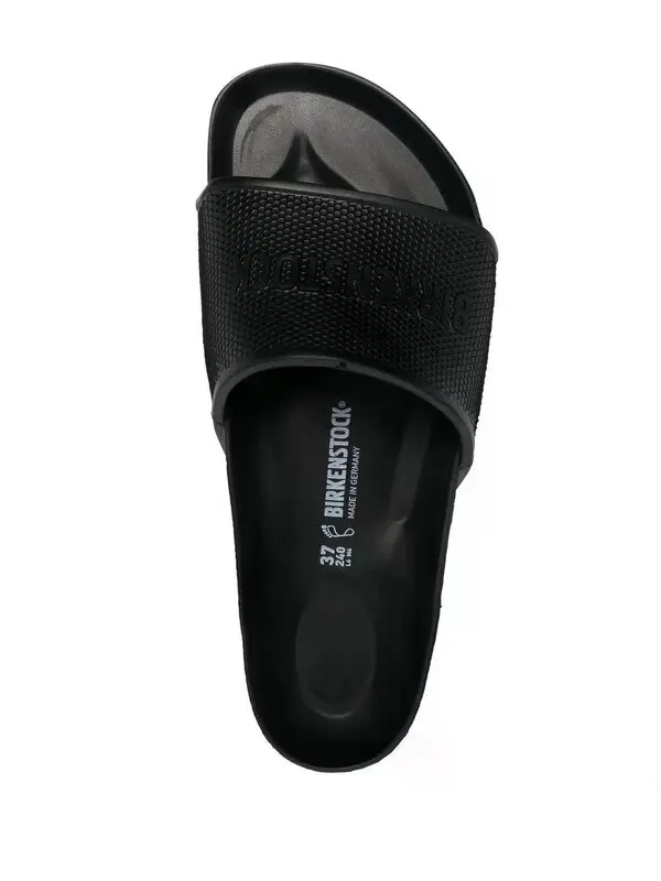 BIRKENSTOCK Embossed-logo Sliders