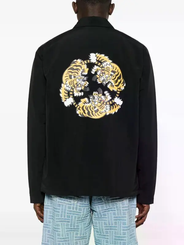 Kenzo Tiger-motif Jacket - Black