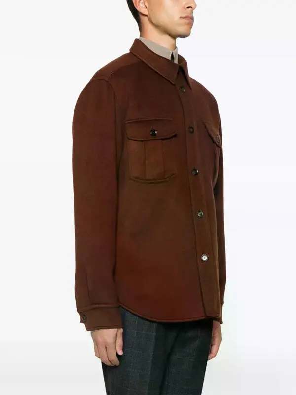 Brioni Brushed Shirt - Brown