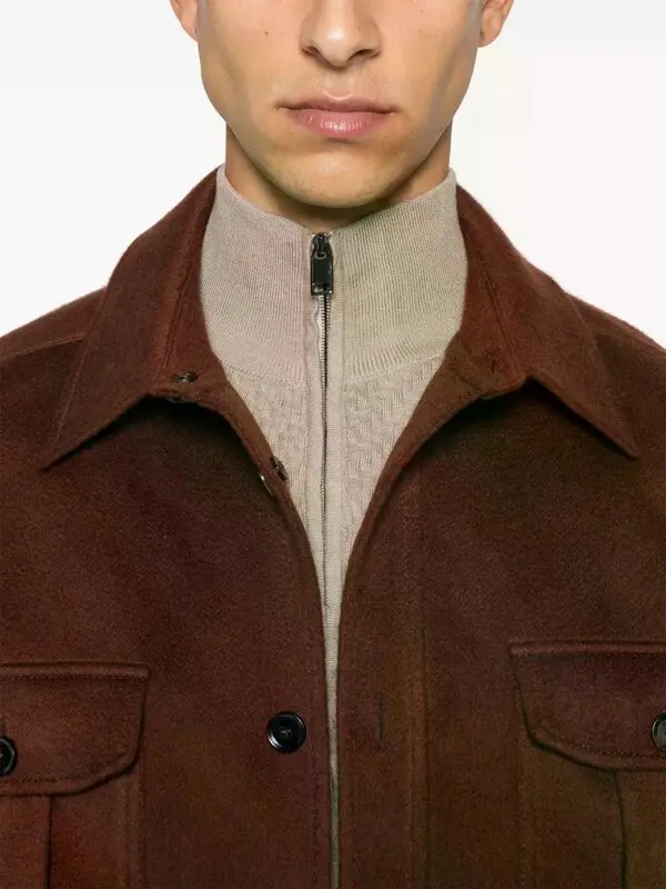 Brioni Brushed Shirt - Brown