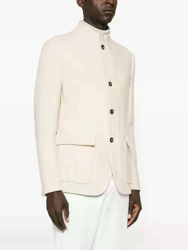 Eleventy Flannel Jacket - Neutrals