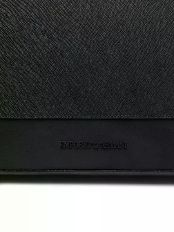 Emporio Armani Logo-embossed Laptop Bag