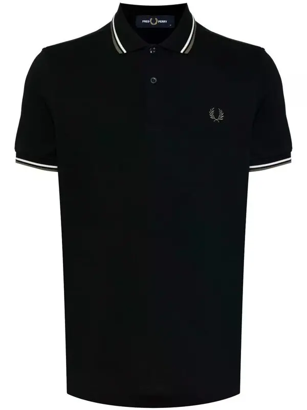 Fred Perry Twin Tipped Polo Shirt - Black