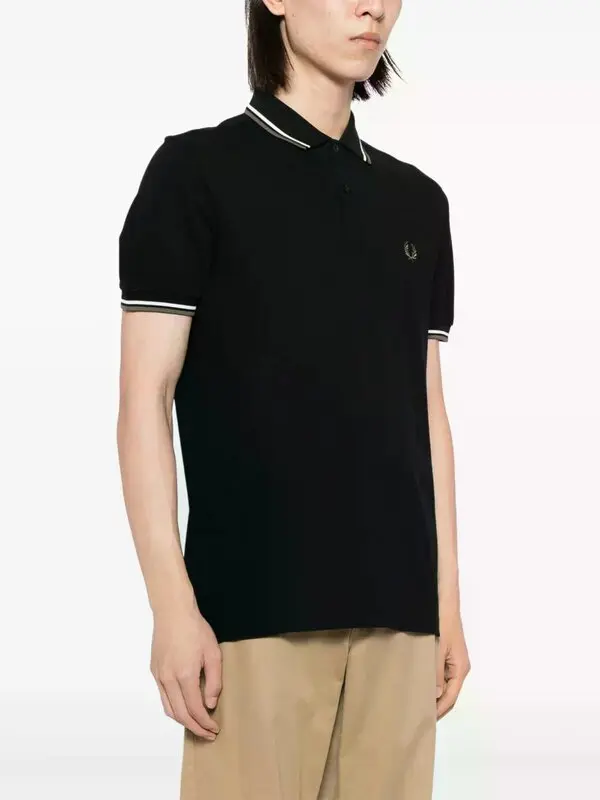 Fred Perry Twin Tipped Polo Shirt - Black