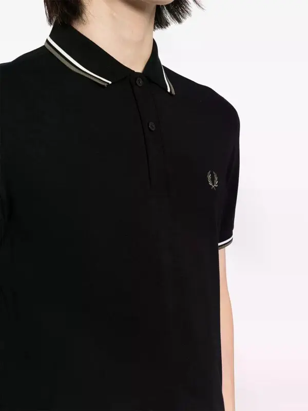 Fred Perry Twin Tipped Polo Shirt - Black