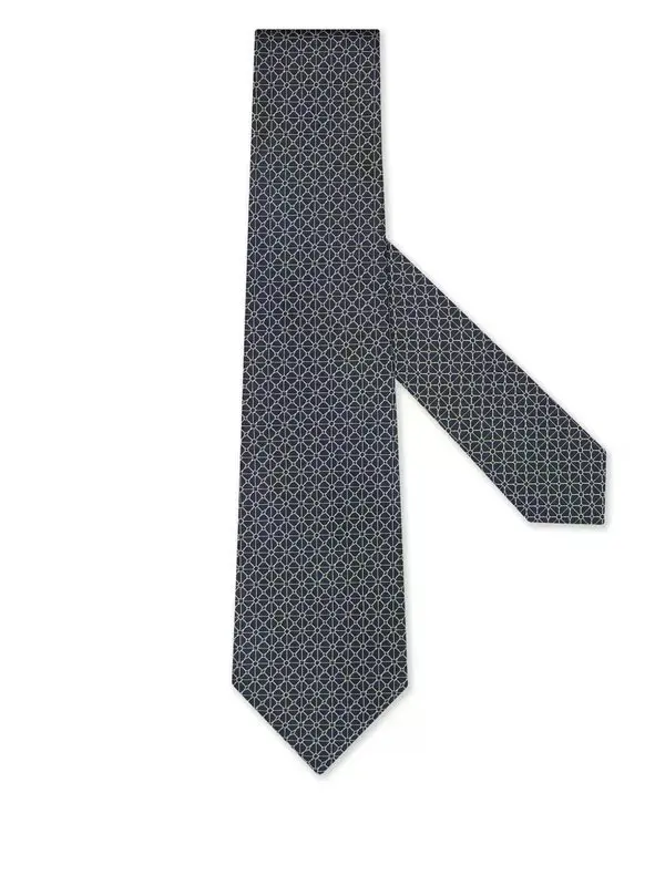 Zegna Patterned Jacquard Tie