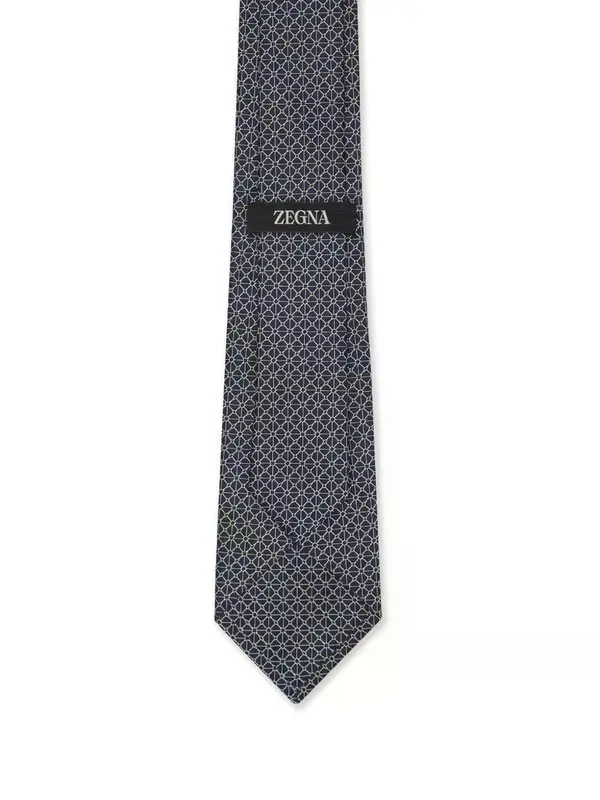 Zegna Patterned Jacquard Tie
