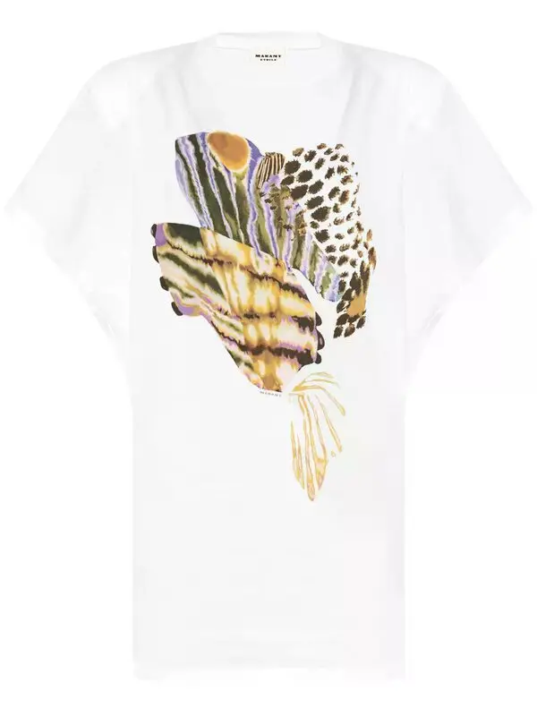 MARANT ETOILE Eabine Graphic-print Dress - White