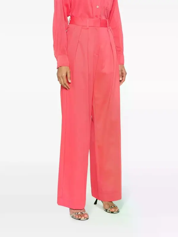FORTE_FORTE Pleated Wide-leg Trousers