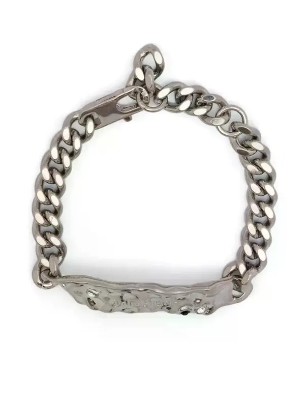 Palm Angels Melted-plaque Bracelet - Silver