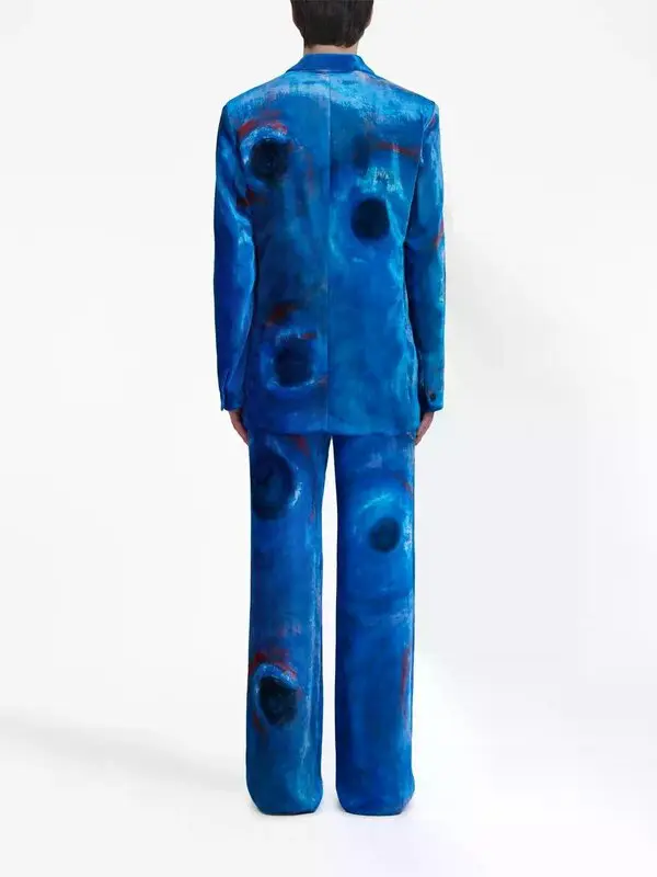 Marni Painterly-print Single-breasted Blazer