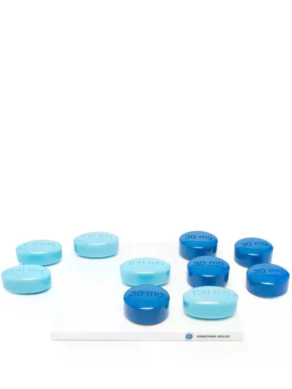 Jonathan Adler Full Dose Tic-tac-toe Set - Blue