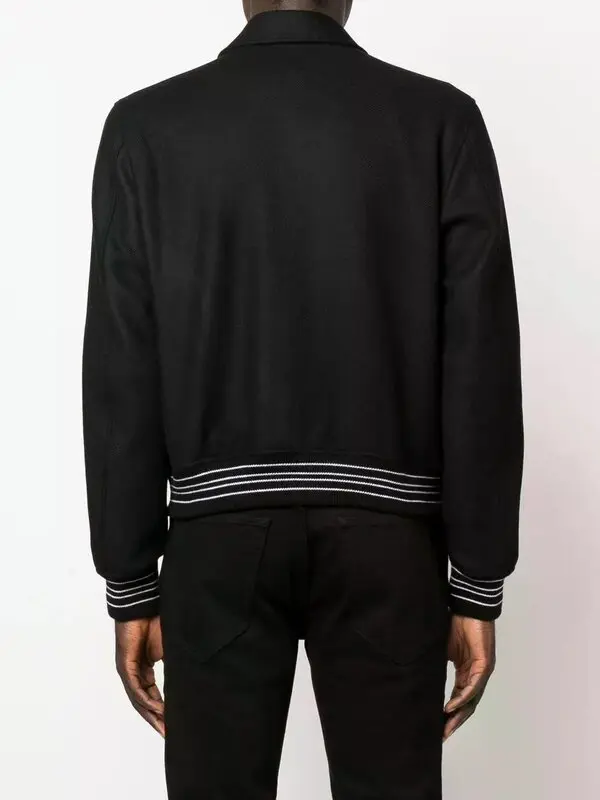 Amiri Bones Varsity Appliqué Bomber Jacket
