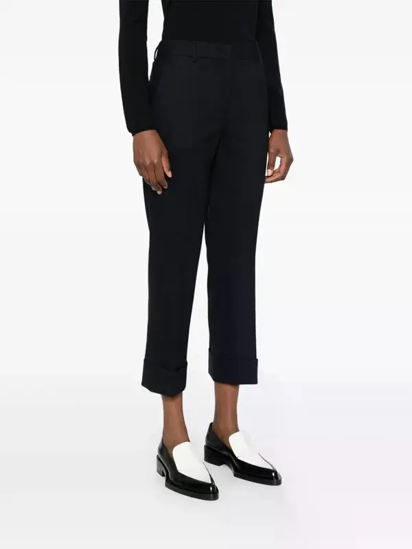 Incotex Cropped Virgin Wool Trousers