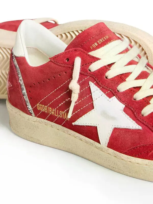 GOLDEN GOOSE Ball Star Sneakers - Red