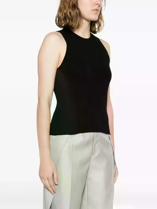 Vince Crew-neck Ribbed Tank Top