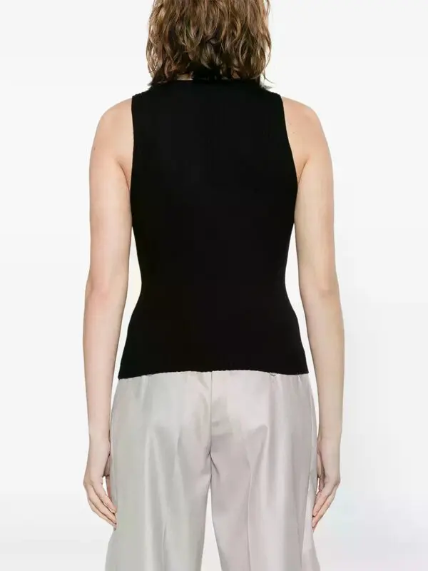 Vince Crew-neck Ribbed Tank Top